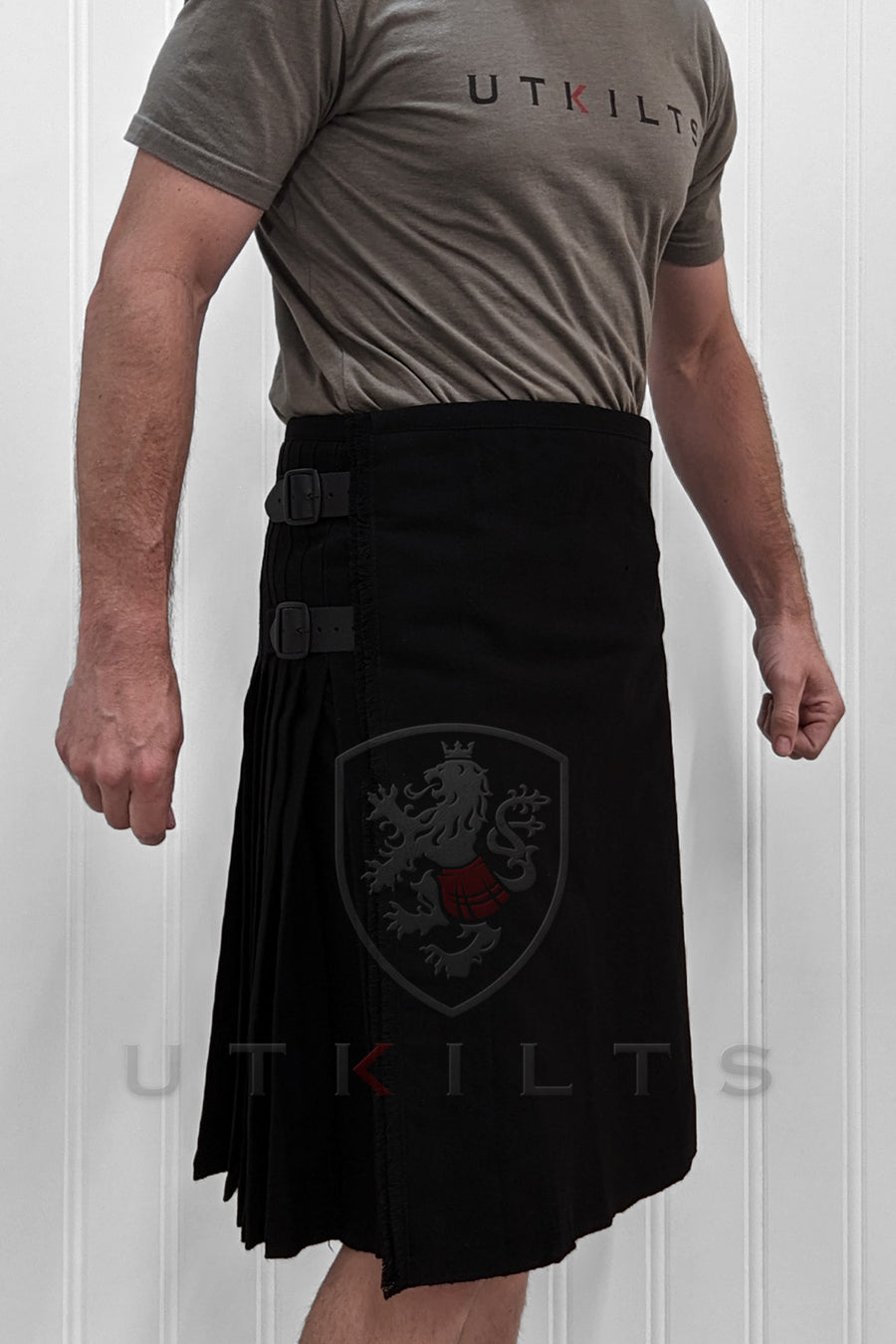Black Premium Traditional Wool Kilt | Authentic Scottish Kilts for Sale ...