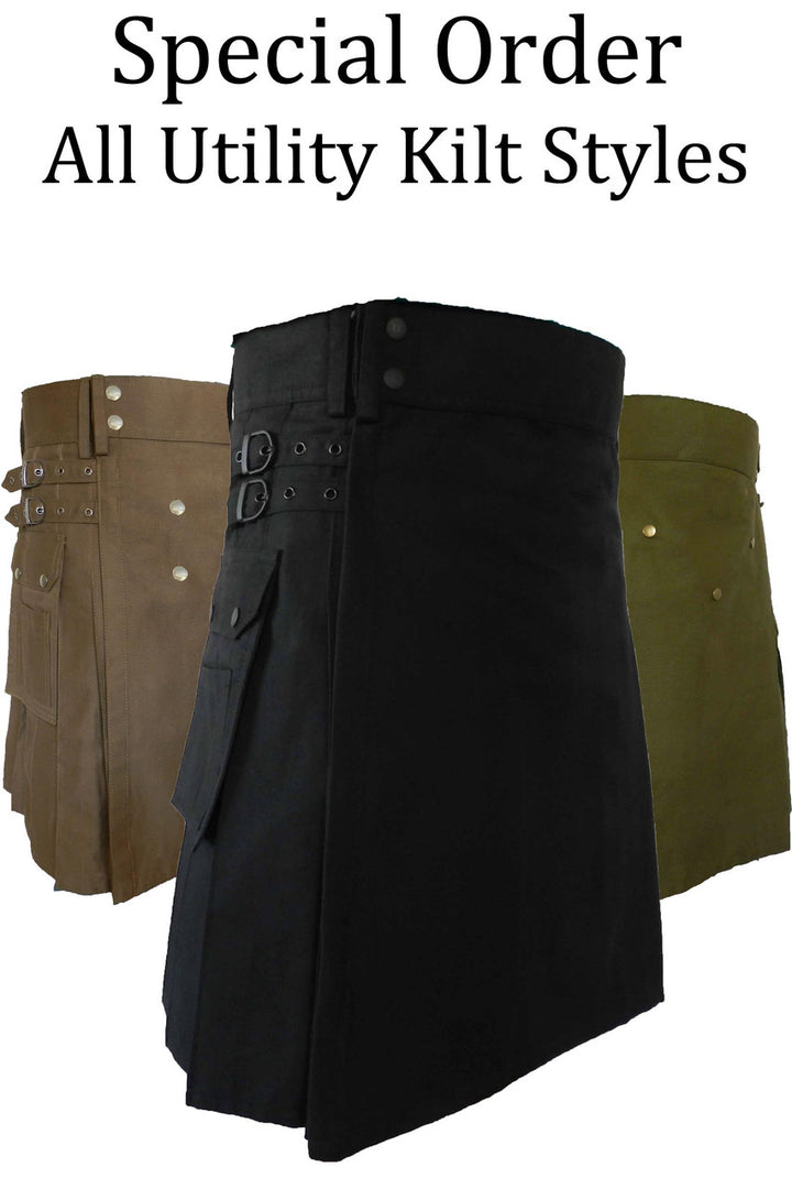 Utility Kilt – Special Order | Custom Styles & Colors Available – UT Kilts