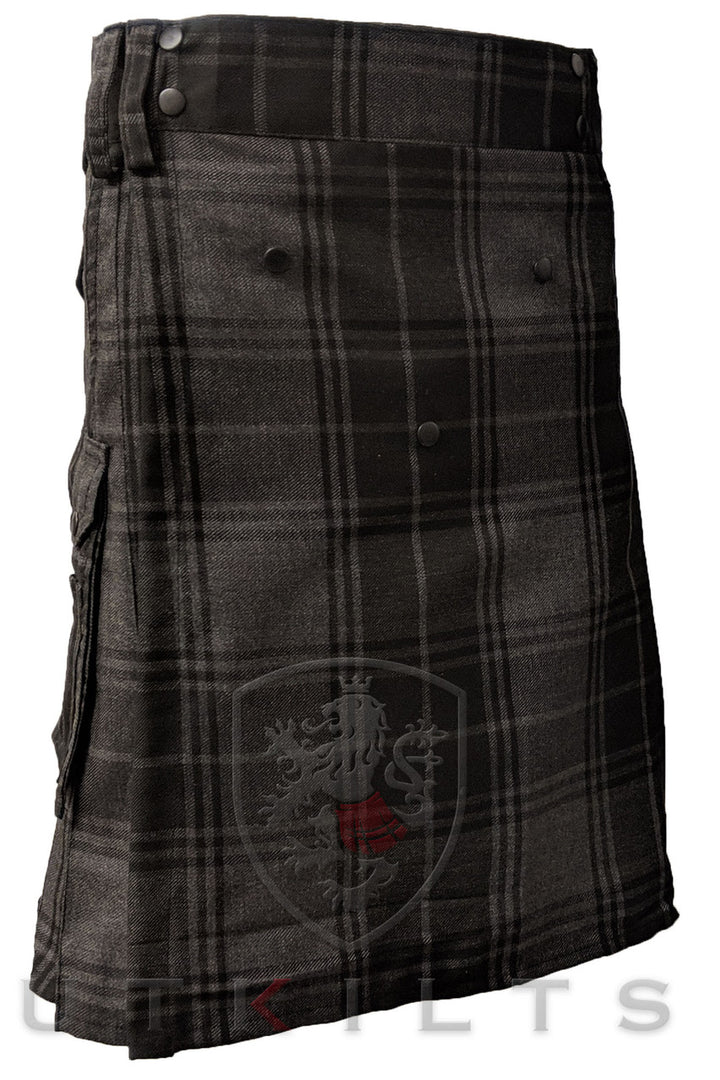 Ultimate Highlander Gray Tartan Utility Kilt – UT Kilts