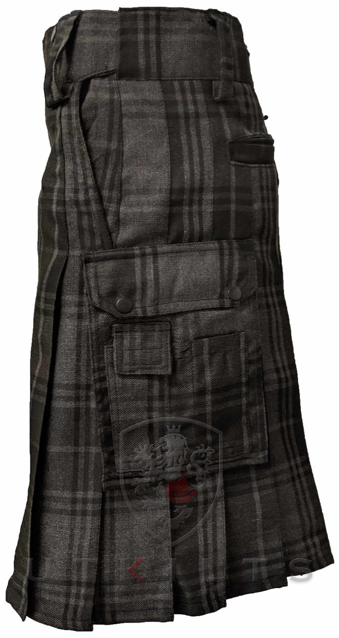 Ultimate Highlander Gray Tartan Utility Kilt – UT Kilts