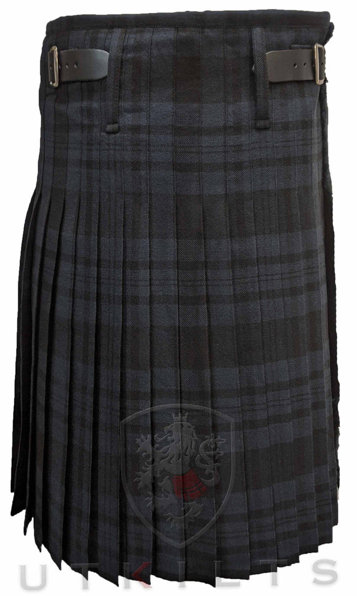 Black Isle Standard Traditional Wool Kilt | Authentic Scottish Kilts ...